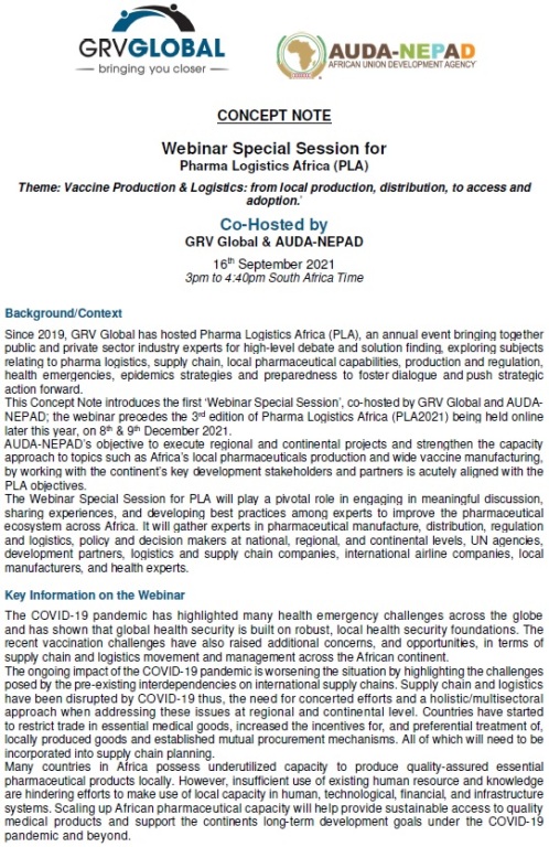 PNYX Ltd. - PLA Webinar Special Session - Concept Note
